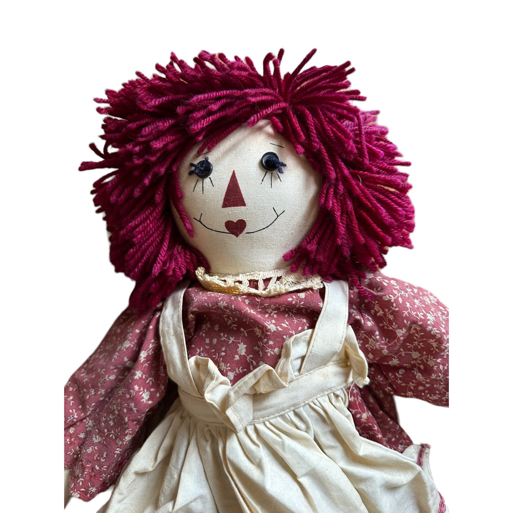 Large Vintage Raggedy Ann Doll - Etsy