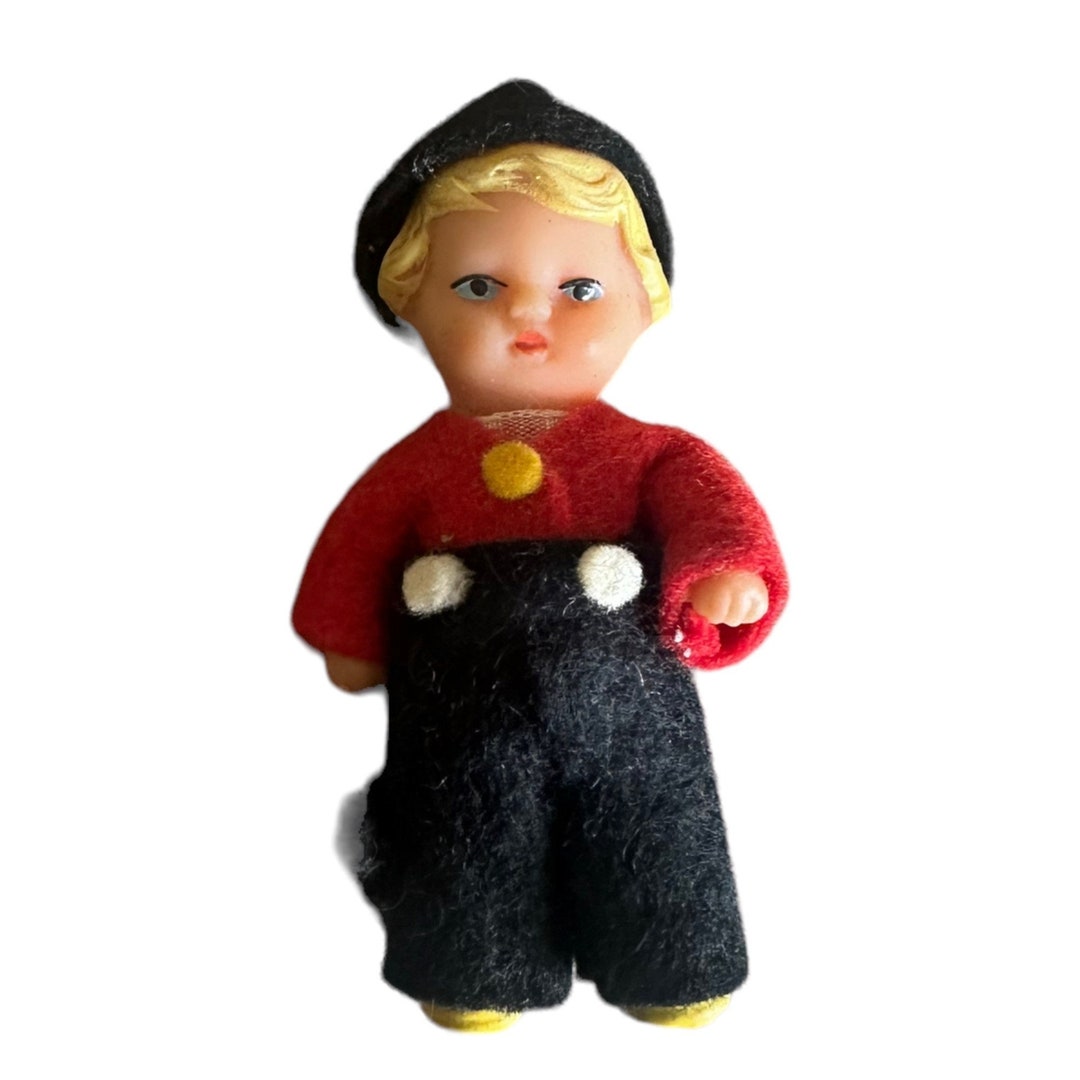 Vintage Rubber Dutch Boy Doll With Hand Made Felt Clothing - Etsy