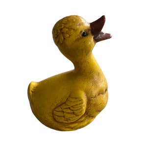 Vintage Ceramic Yellow Duck - Etsy
