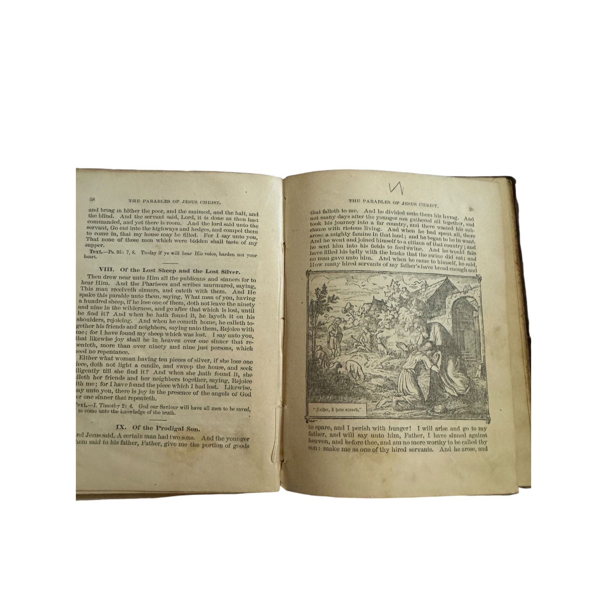 Antique 1880 Book Biblical History New Testament in the Words of Holy ...