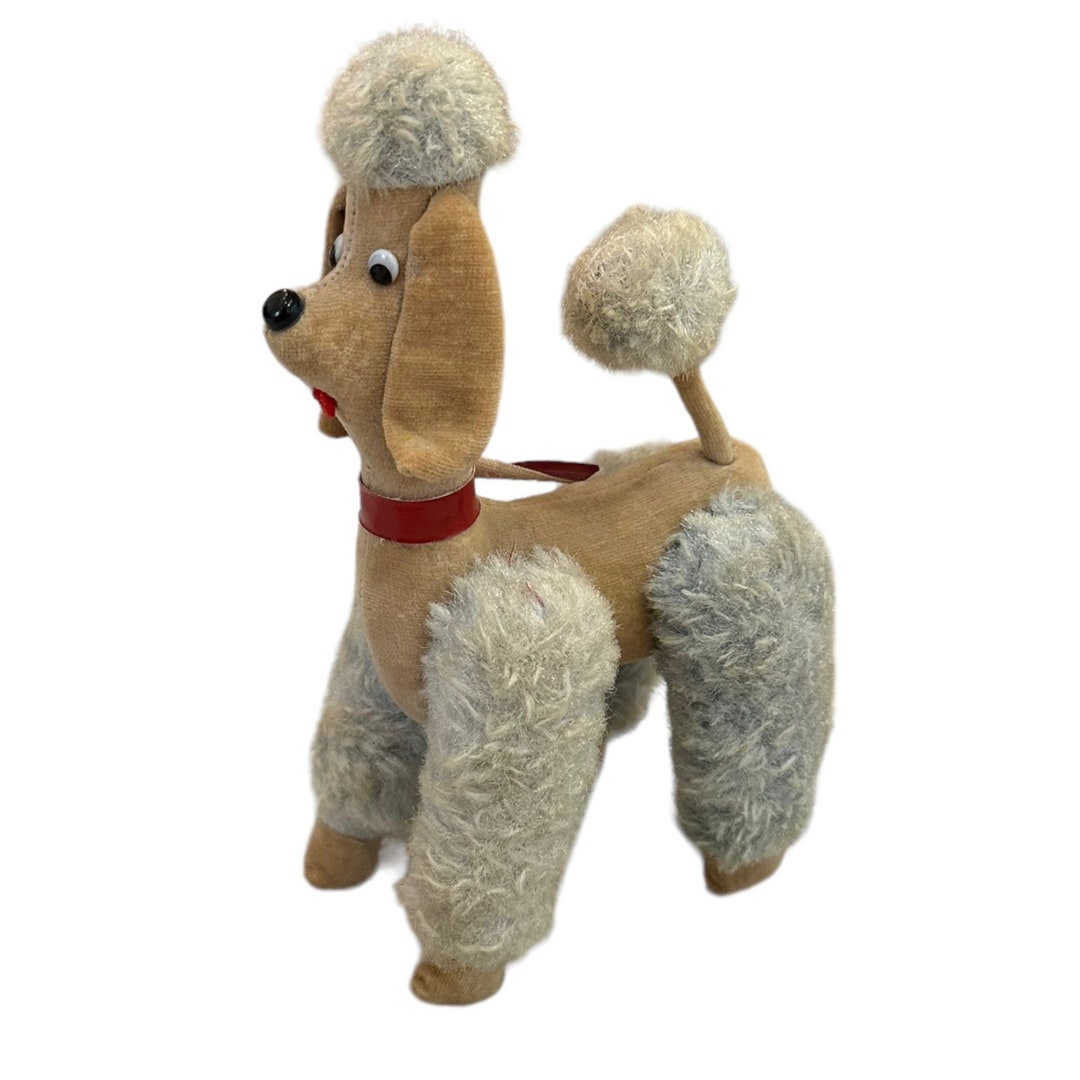 Vintage 1950’s Stuffed Poodle Jointed 7.5” - Etsy