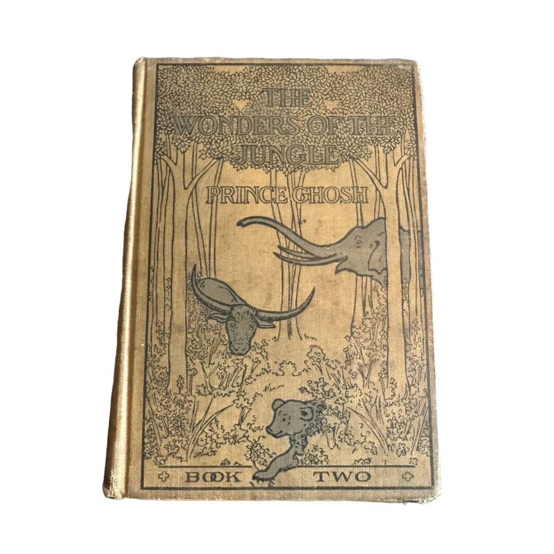Antique Book the Wonders of the Jungle (1915 HC) Prince Ghosh Book Two ...