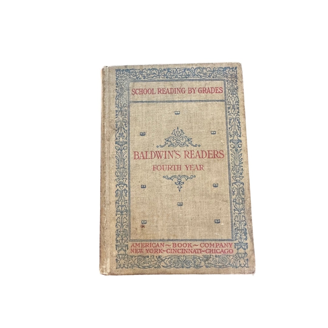 Antique Book Baldwin Readers 4th Year - Etsy