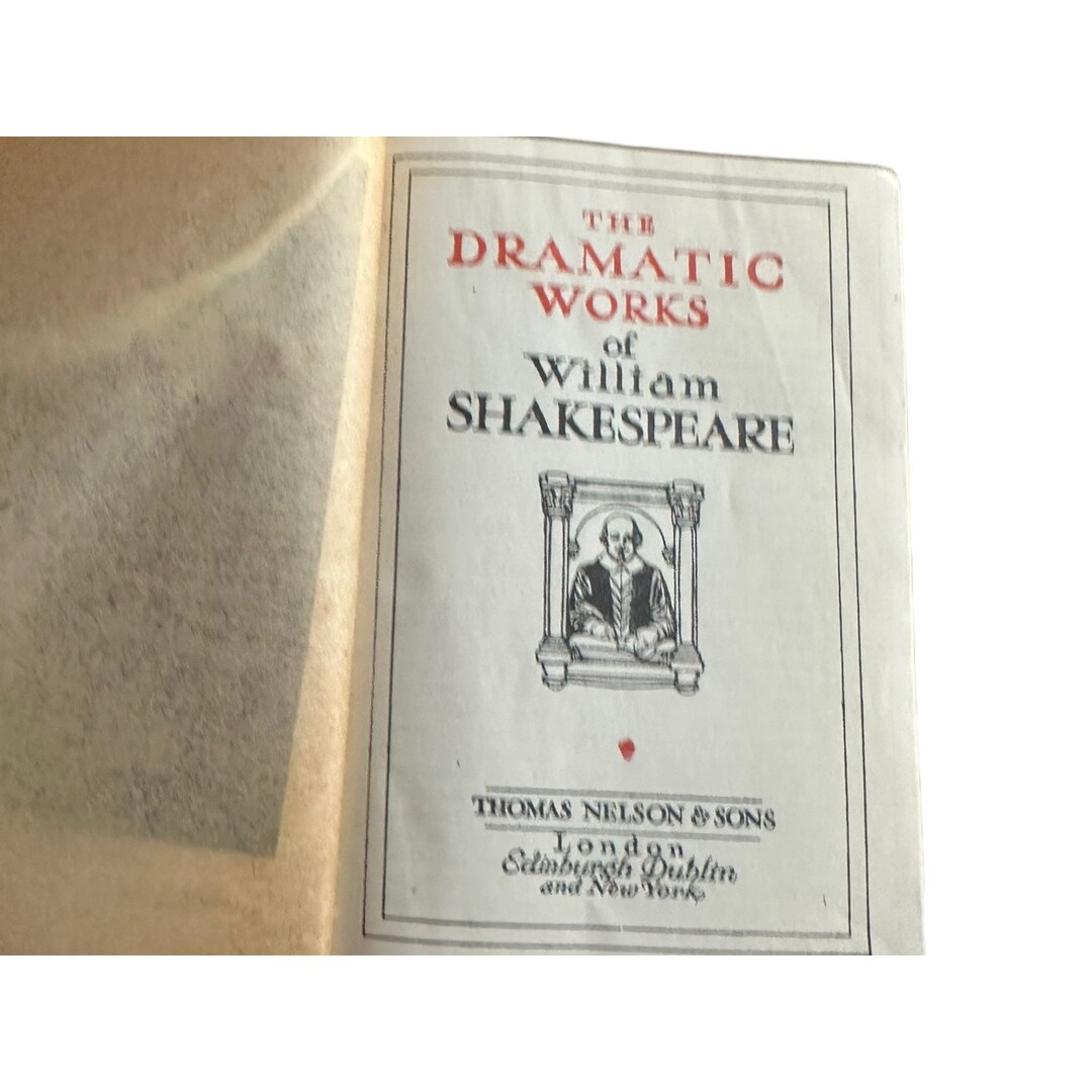 Antique Dramatic Works of Shakespeare, Part 2 - Etsy