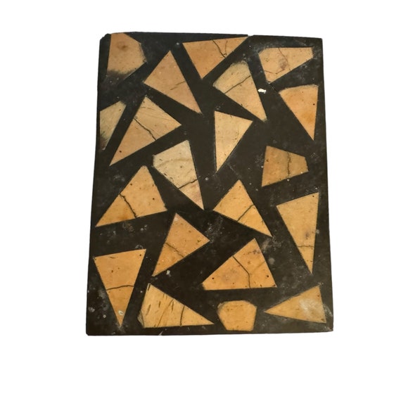 Vintage Art Deco Bamboo Inlay Jewelry Box - Gem