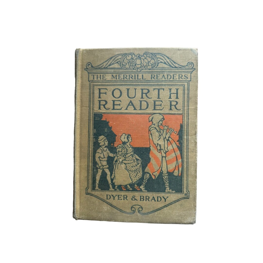 Antique Primary Book Reader, 1916 the Merrill Readers, Fourth Reader - Etsy