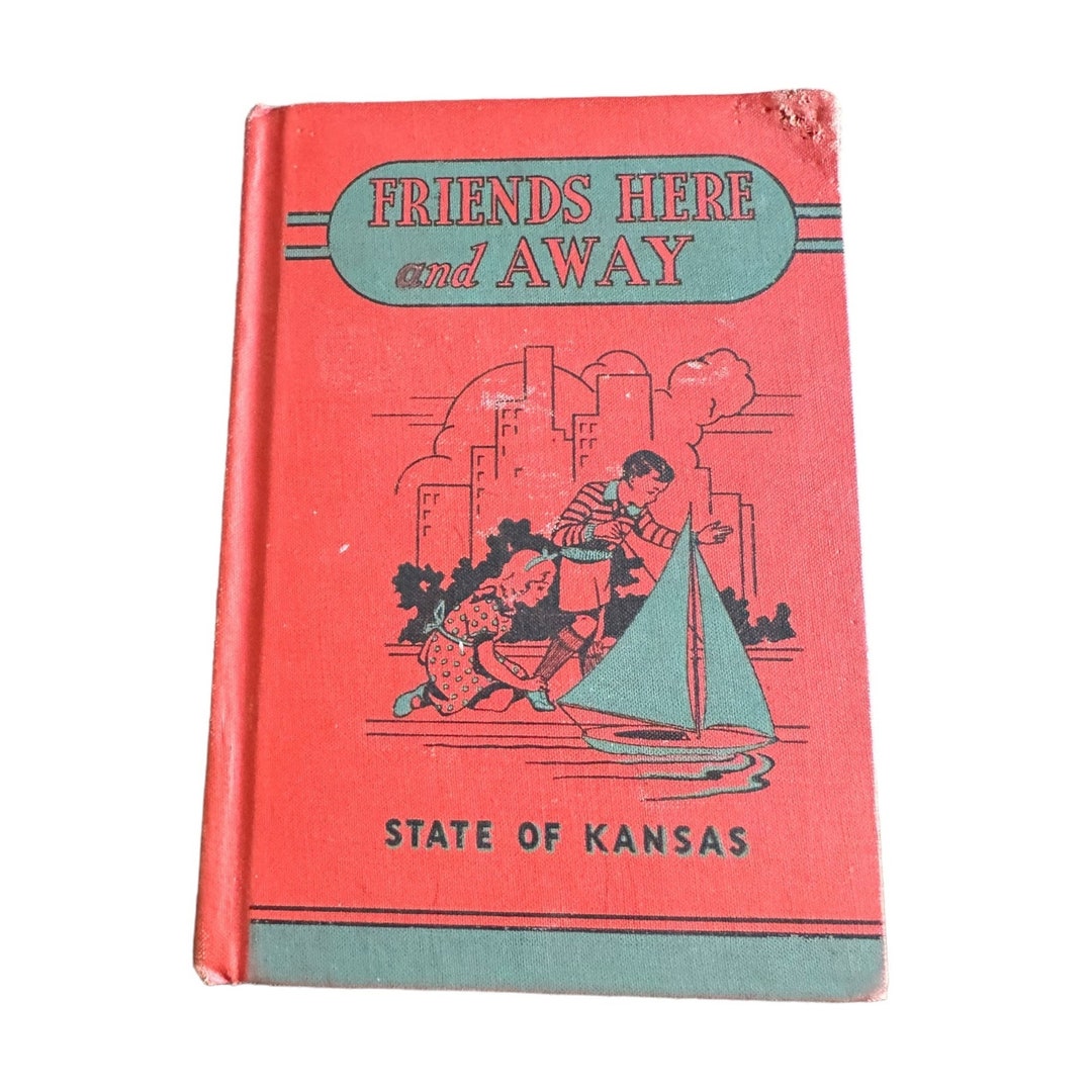 Antique Book 1938 Primer, Friends Here and Away - Etsy