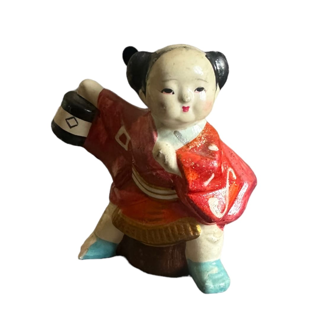 Vintage Japanese Figurine - Etsy