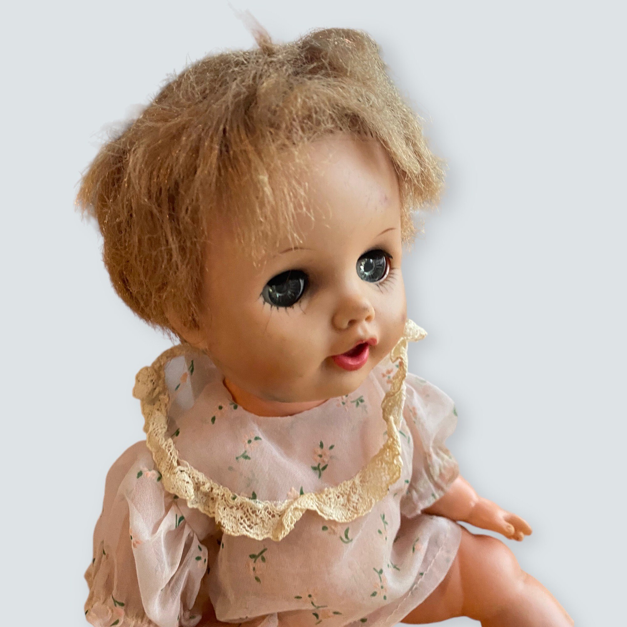 Unmarked Vintage Vinyl Doll - Etsy