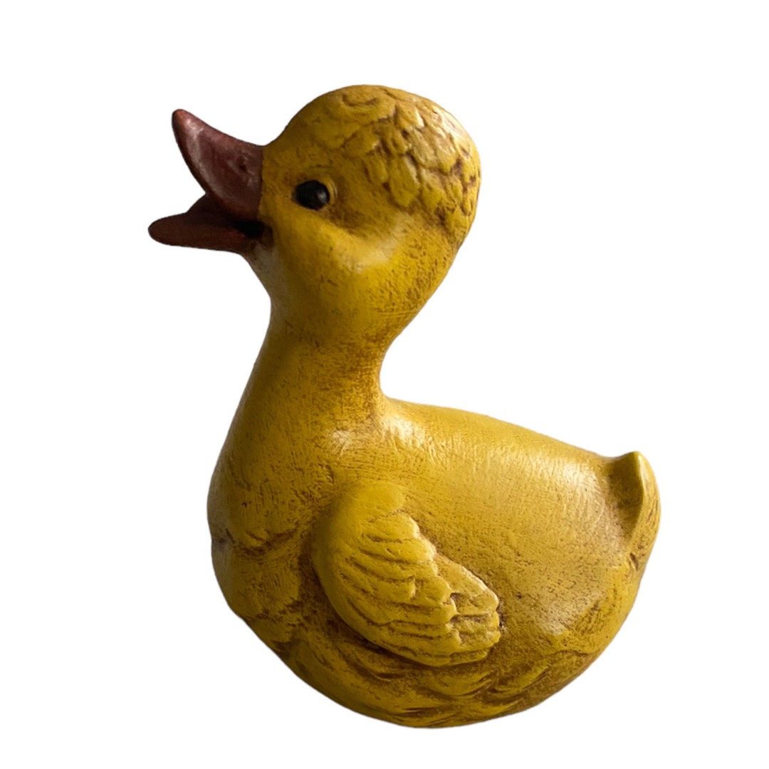 Vintage Ceramic Yellow Duck - Etsy