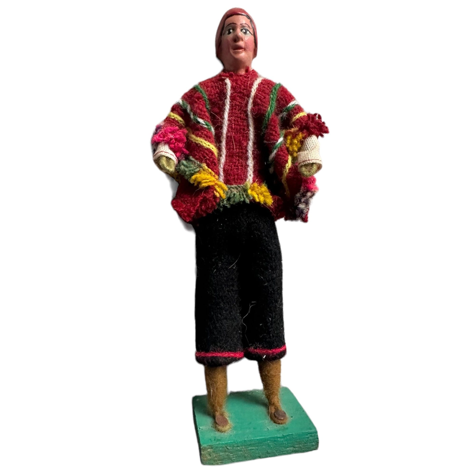 Vintage Peruvian Man Folk Art Doll Bolivia South America Traditional ...