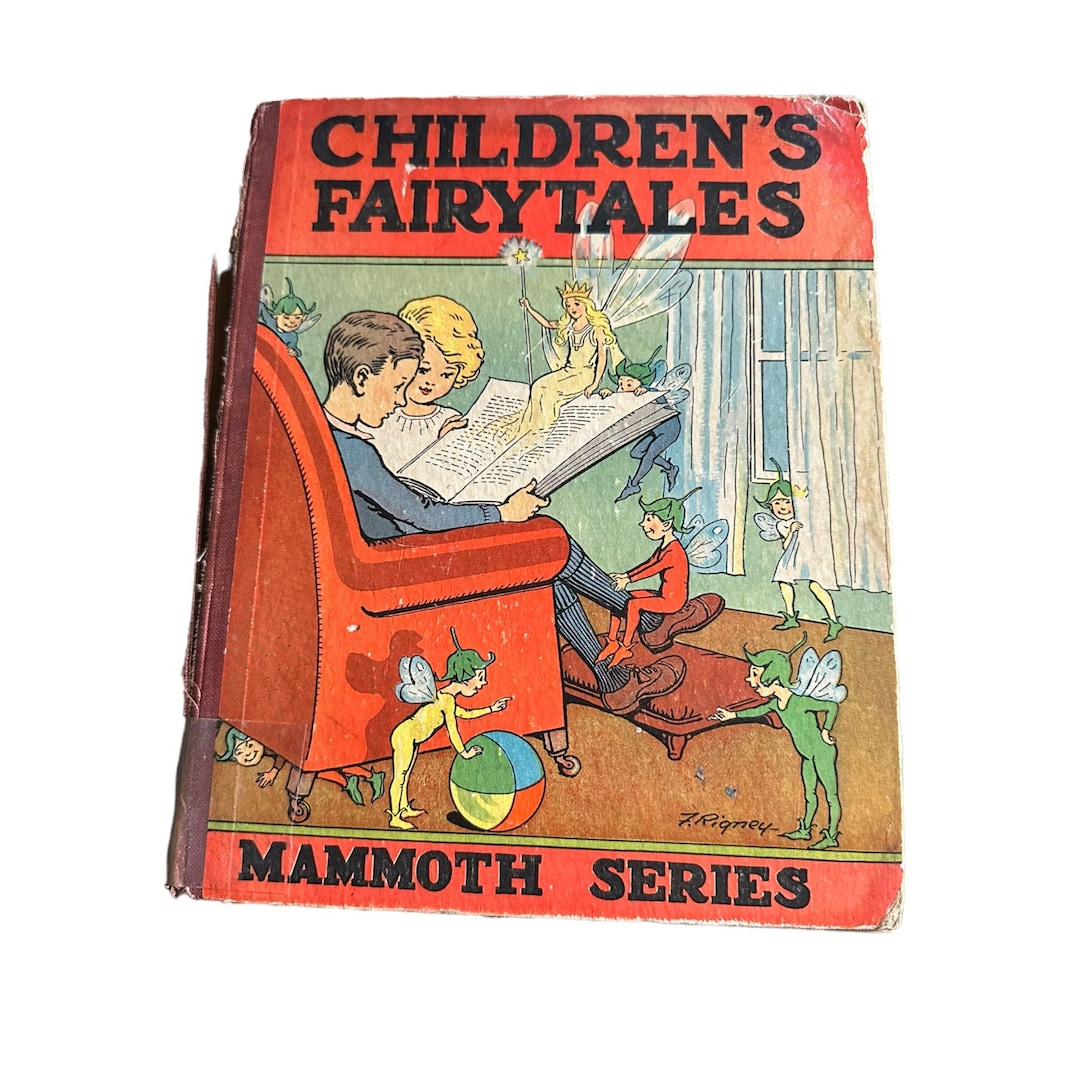 Antique Book 1931 Children's Fairy Tales, Mammoth Series - Etsy