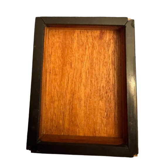 Vintage Art Deco Bamboo Inlay Jewelry Box - Gem