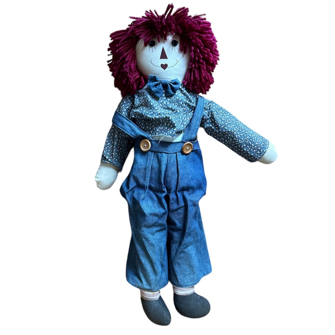 Large Vintage Raggedy Andy Doll - Etsy