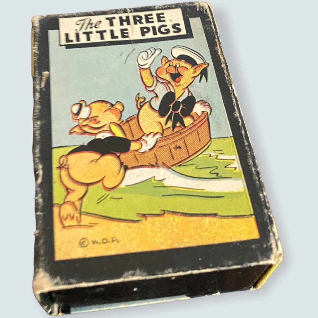 Vintage Three Little Pigs Card Game - Etsy