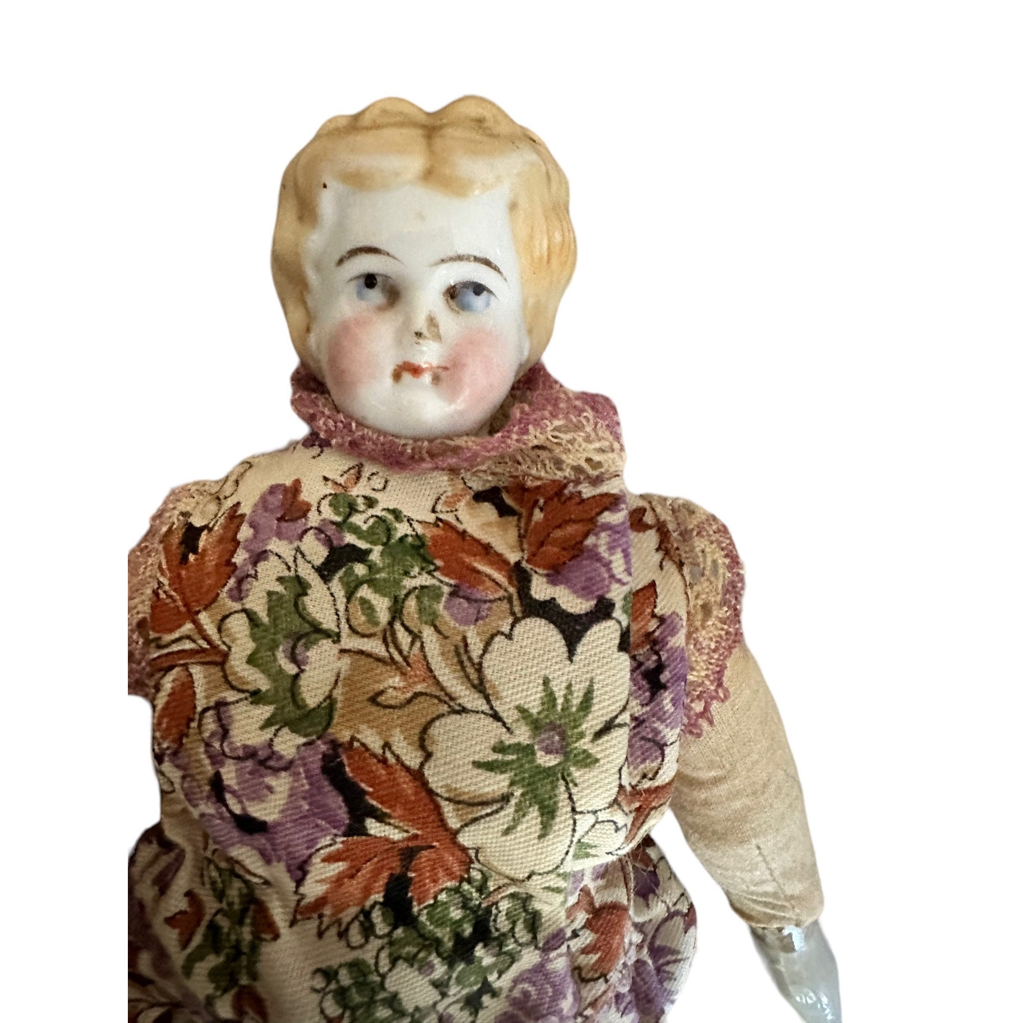 Antique Blonde China Head Doll - Etsy