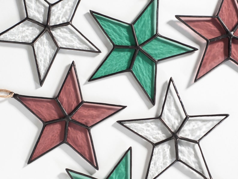 Instant Download Stained Glass Pattern- Star Ornament Suncatcher- Hobby ...