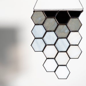 Instant Download Stained Glass Pattern- Honeycomb Suncatcher- Hobby ...