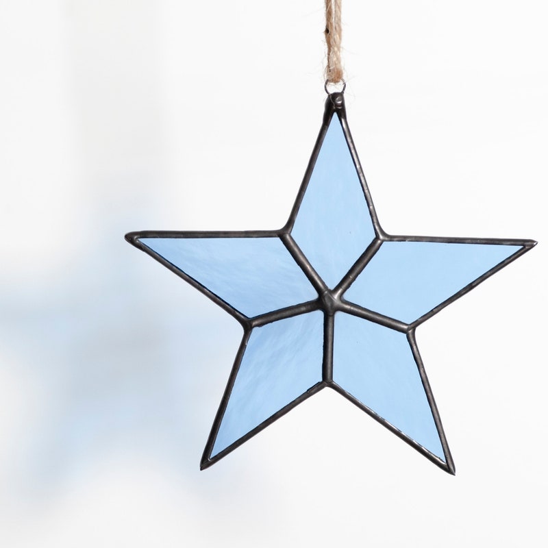 Glass Star Ornament - Etsy