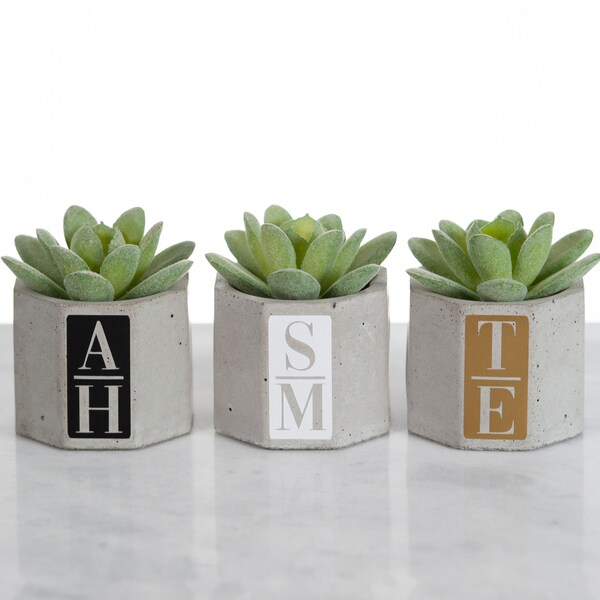 Monogram Planter - Etsy