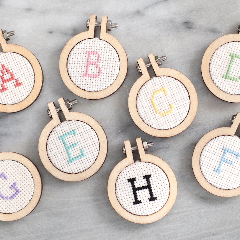 Cross Stitch Initial - Etsy