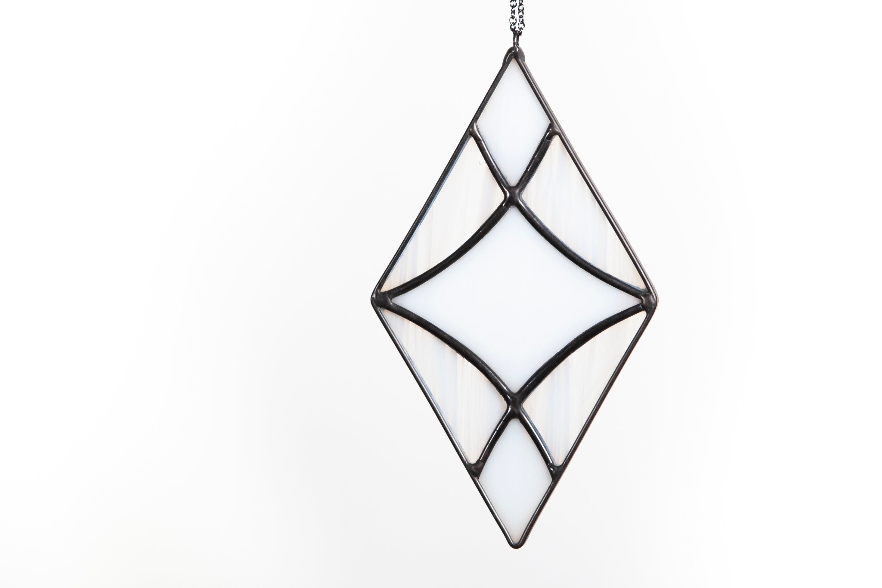 Instant Download Stained Glass Pattern- Curved Diamond Suncatcher ...