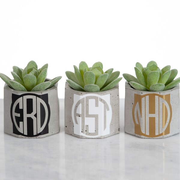 Monogram Planter - Etsy