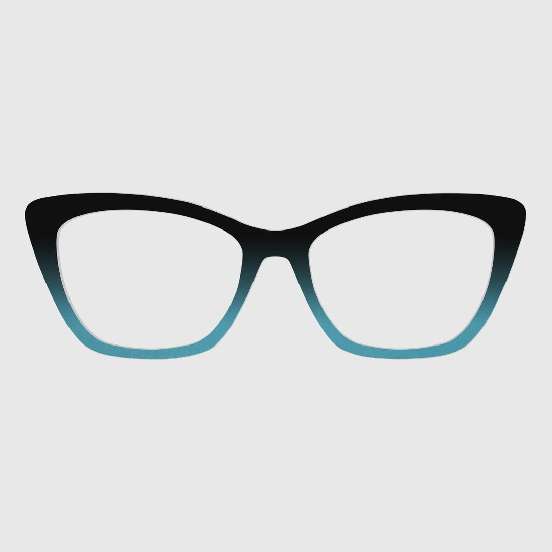Gradient Magnetic Glasses Topper - Dark Night to Aviation Blue - Etsy