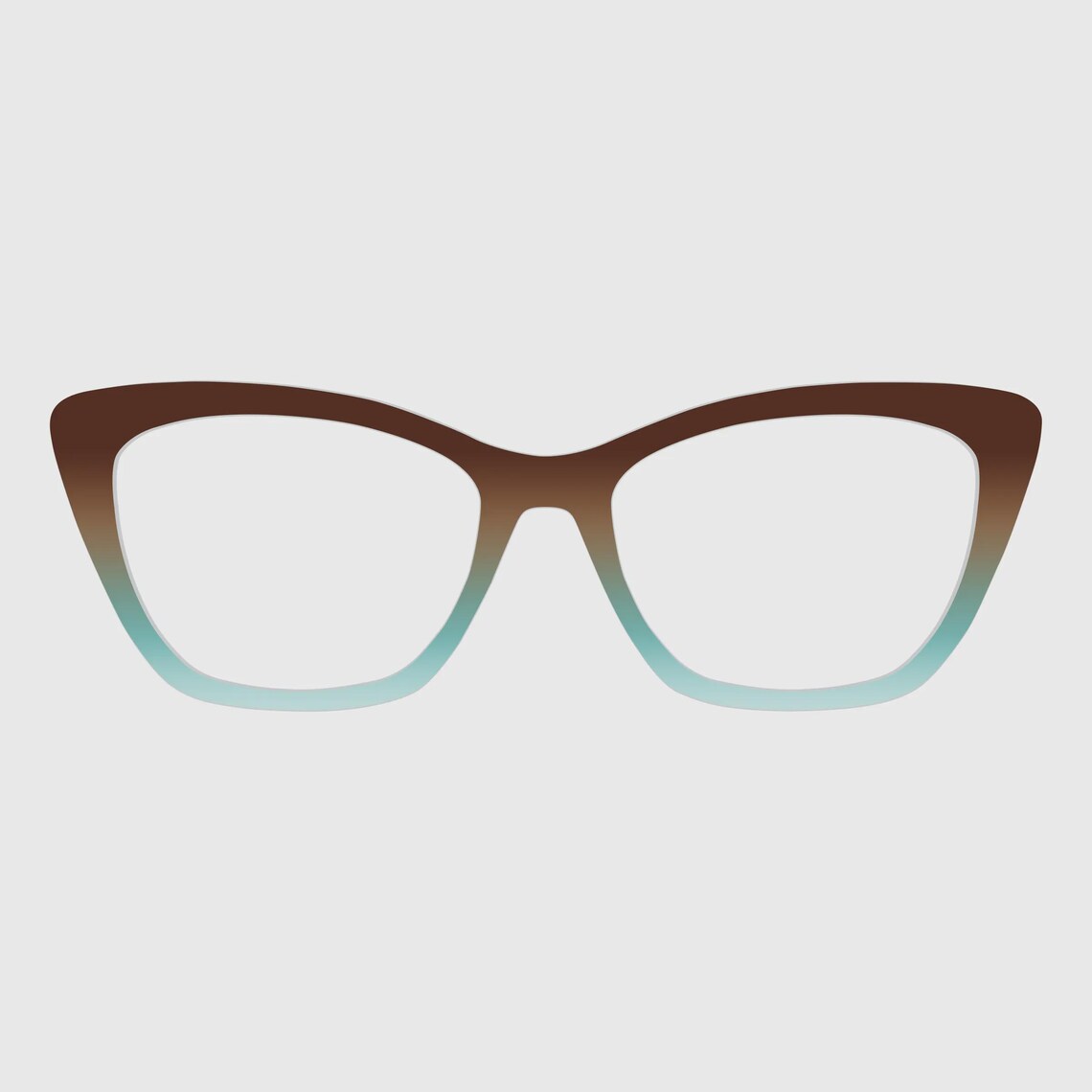 The Oak to Eggshell Gradient Magnetic Glasses Toppers – Compatible With ...
