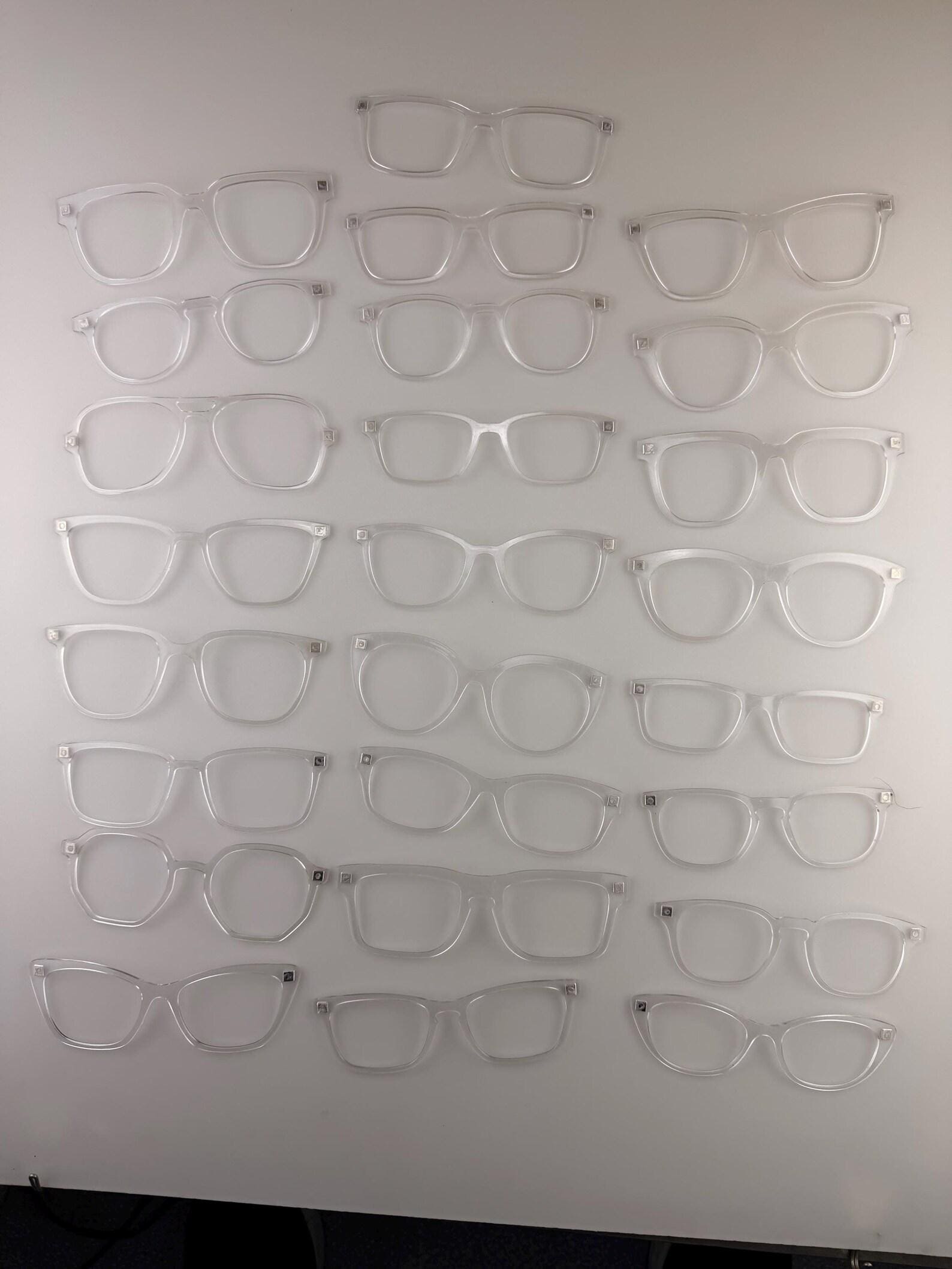 The Monochrome Square Magnetic Glasses Toppers – Compatible With Pair ...