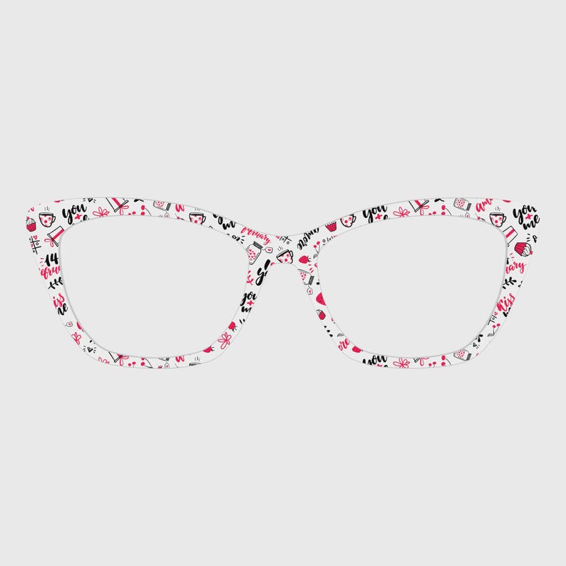 The Valentine’s Day Magnetic Glasses Toppers – Compatible With Pair ...