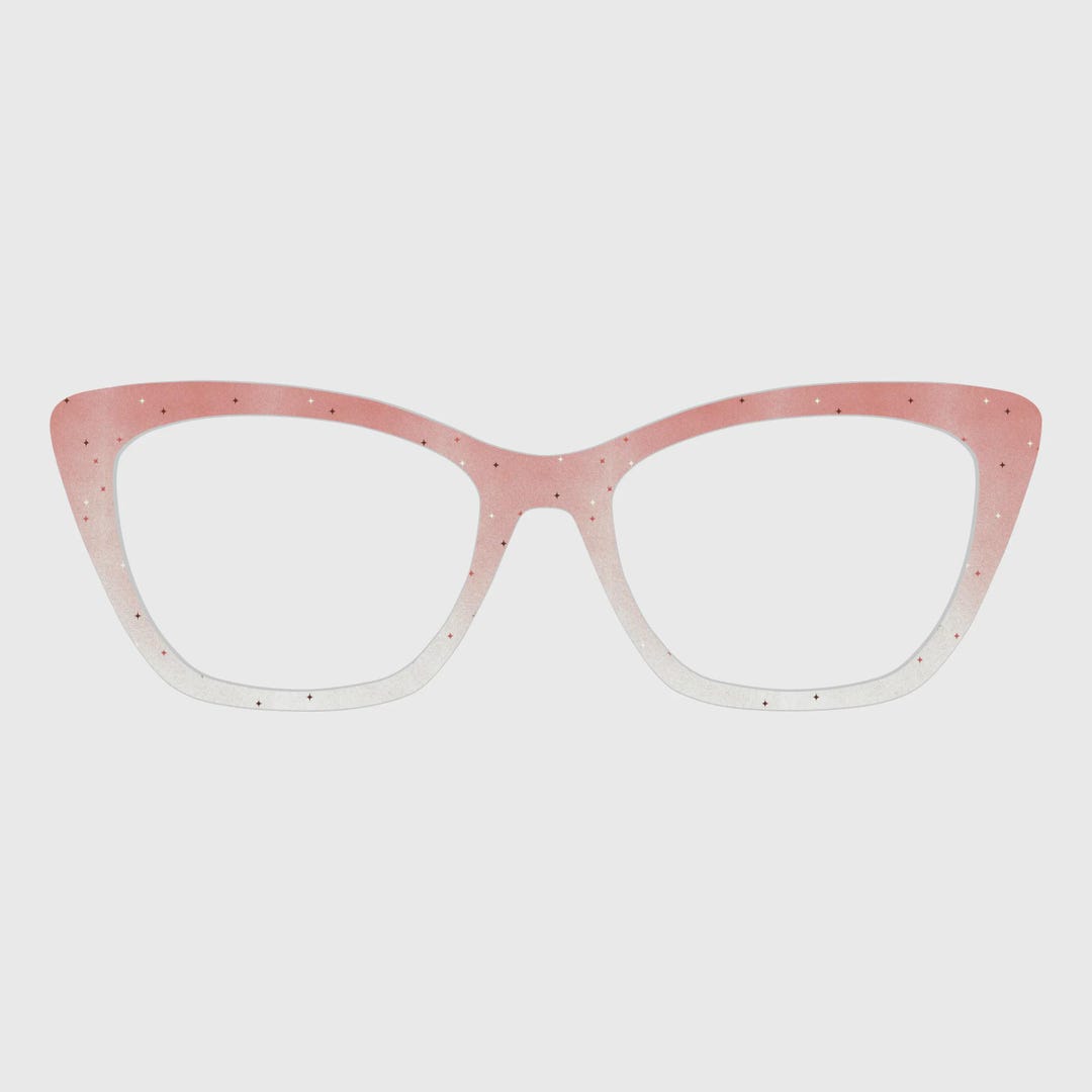 The Soft Pink Starlight Magnetic Glasses Toppers – Compatible With Pair ...