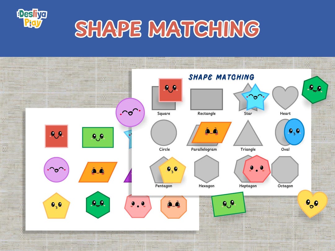 Shape Matching Activity for Kids | Printable Shape Recognition ...