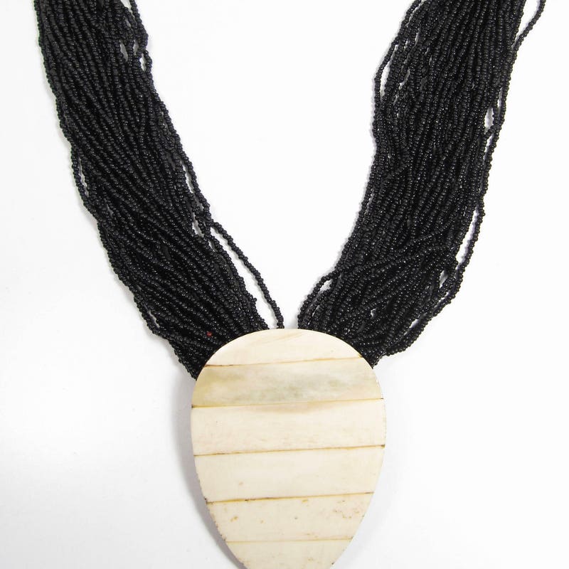 Tribal Bone Necklace - Etsy