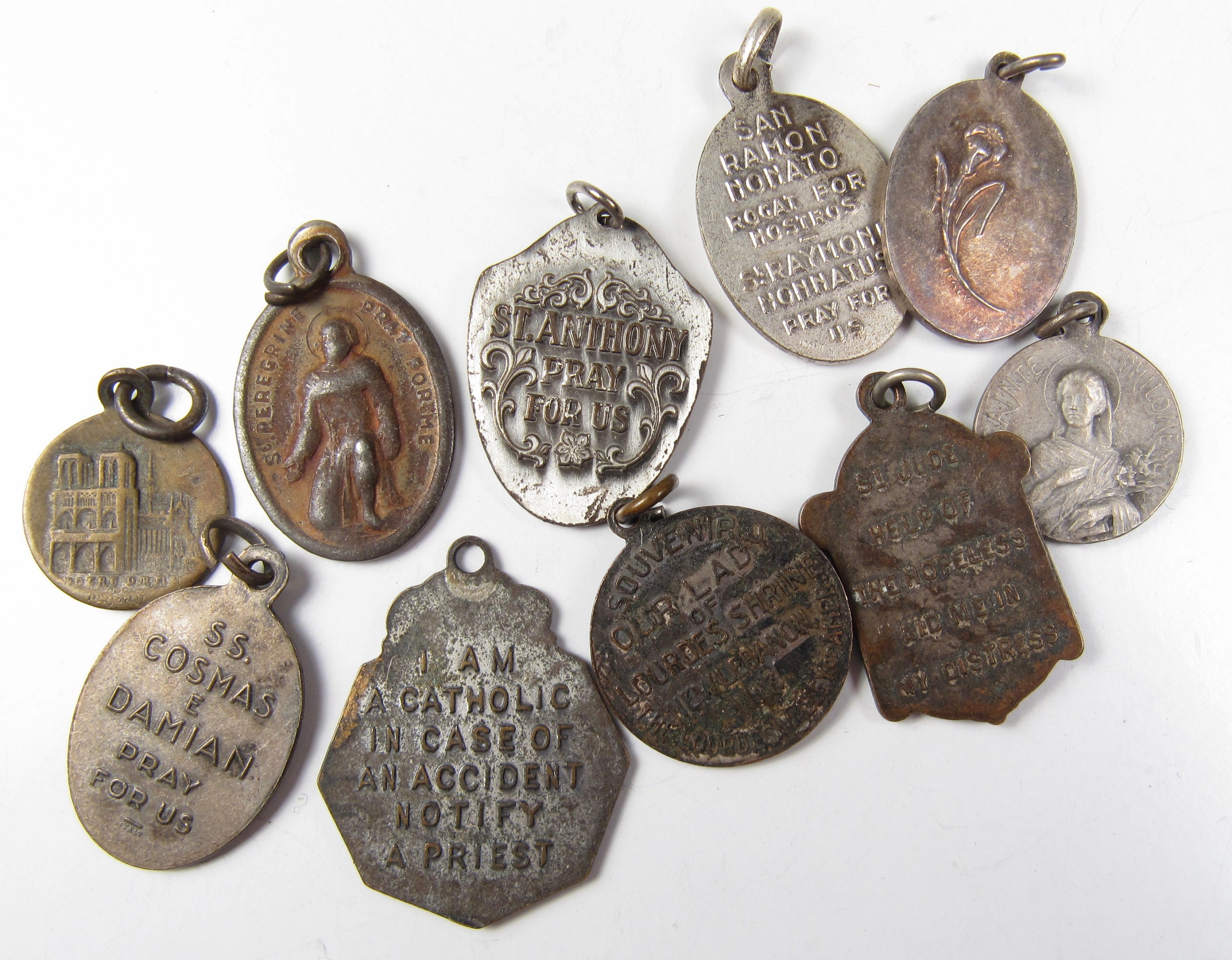 Choose Your Medal Vintage or Antique Holy Medal Saint Medals - Etsy