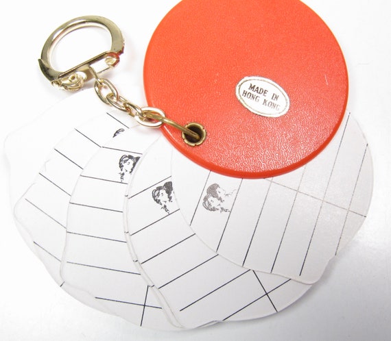 Vintage Red Telephone Rotary Dial Phone Book Keychain… - Gem