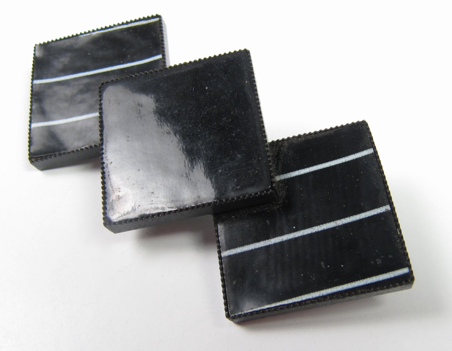 Vintage Designer Roger Van S 1940s Black Plastic Diamond | Etsy