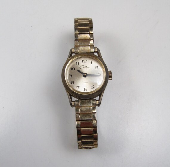 Mechanical Vintage Swiss Chateau Watch Spiedel Gold T… - Gem