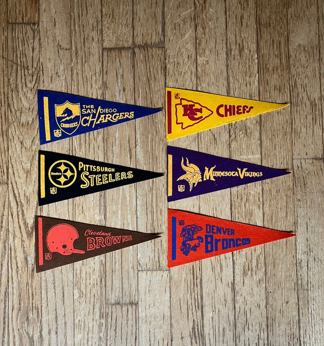 You Pick! Vintage Felt Pennants Football USA Teams NFL Authorized 1960s ...