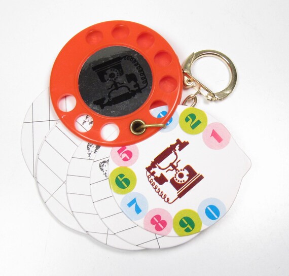 Vintage Red Telephone Rotary Dial Phone Book Keychain… - Gem