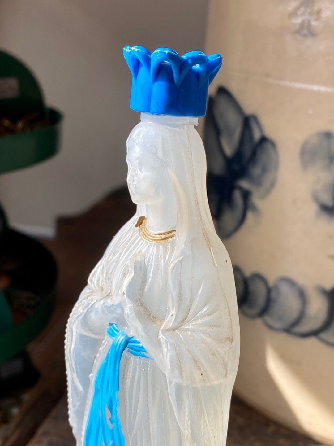 Vintage Plastic Mary Holy Water Bottle Lourdes Souvenir With - Etsy