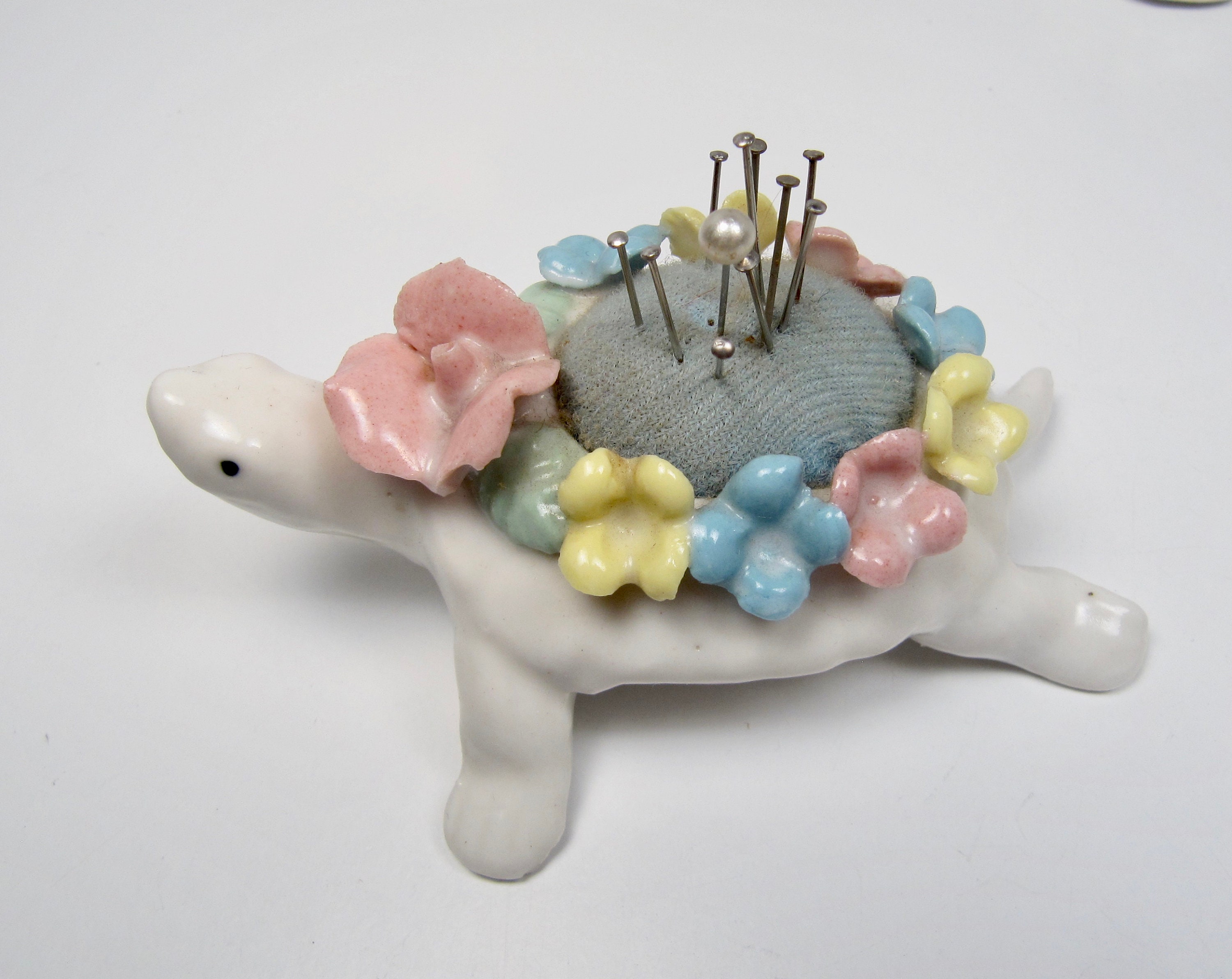 You Pick Vintage Animal Pin Cushion White Porcelain Dainty | Etsy