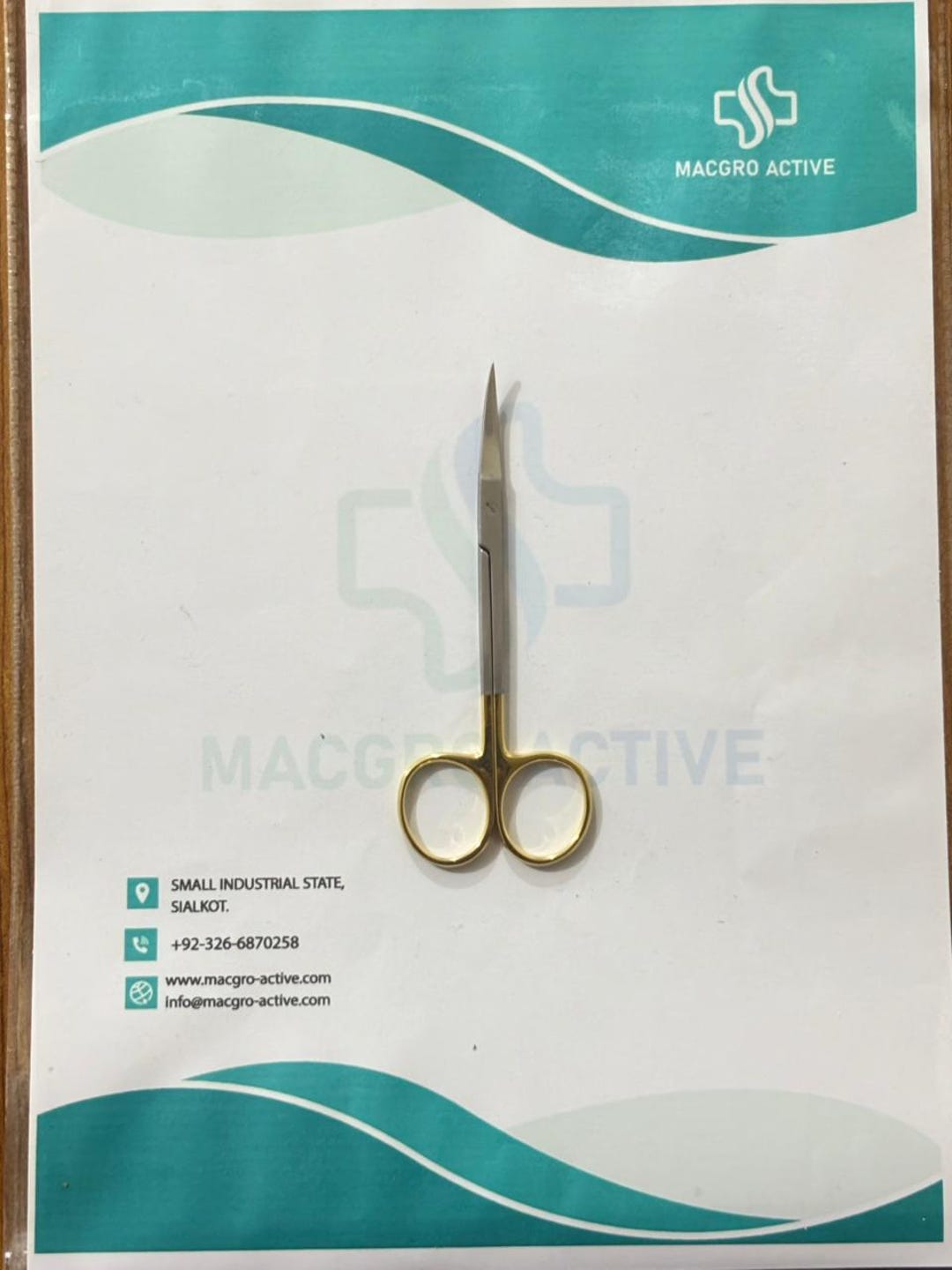 TC Iris Scissor Straight 9 Cm | Ring Gold Plated | Japene Stainless ...
