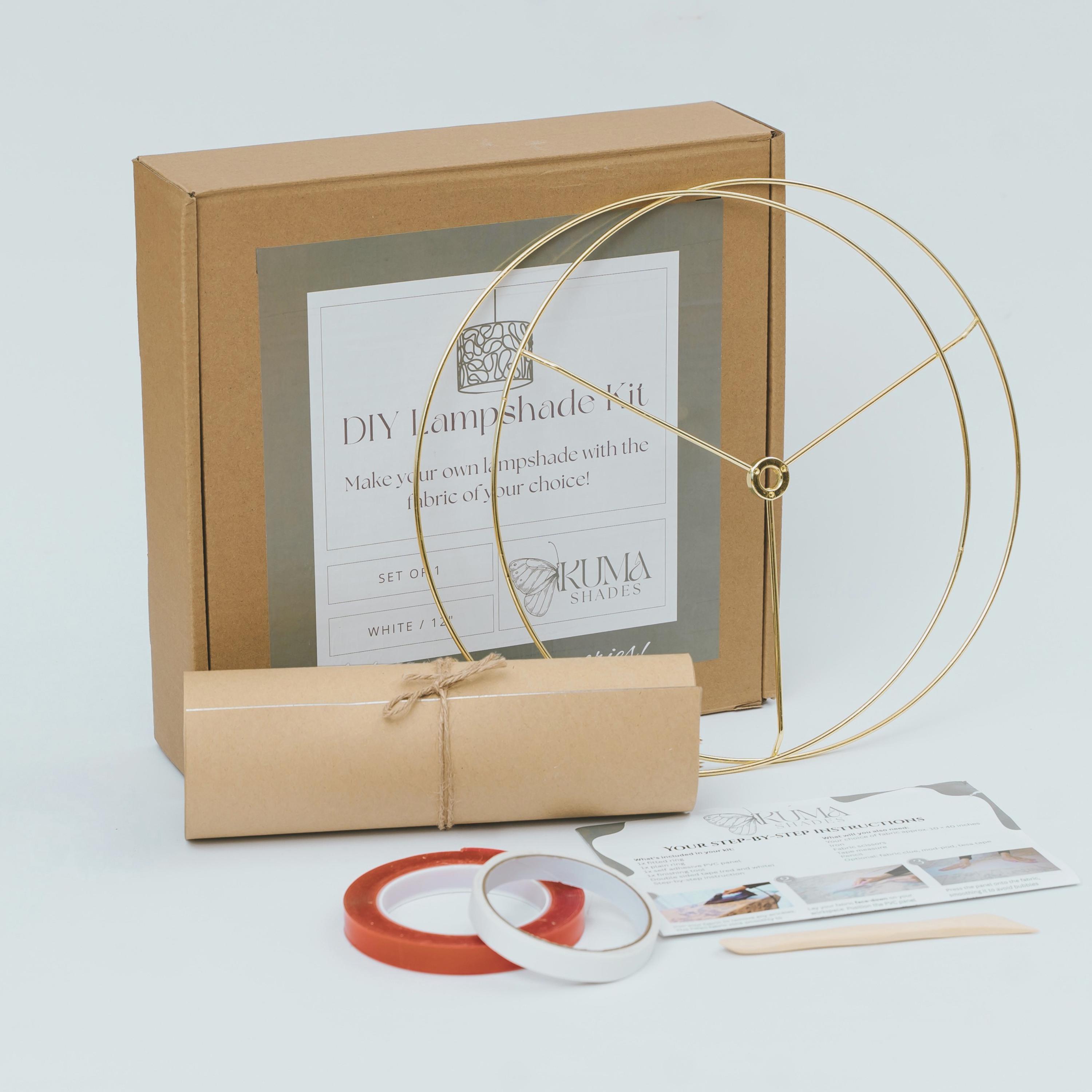 DIY Lampshade Kit(gold Lining) – Make Your Own 12