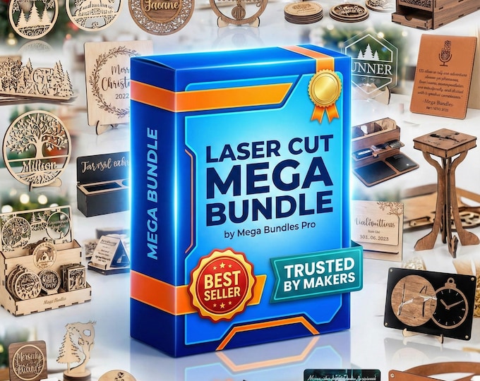 Laser Cut Files 700k Mega Bundle Set DXF SVG 3D 2D Designs CNC Cutting ...
