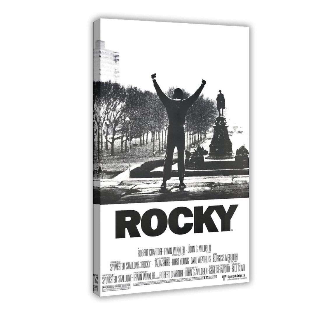 Rocky Movie Poster, Iconic Victory Scene, Sylvester Stallone Classic ...