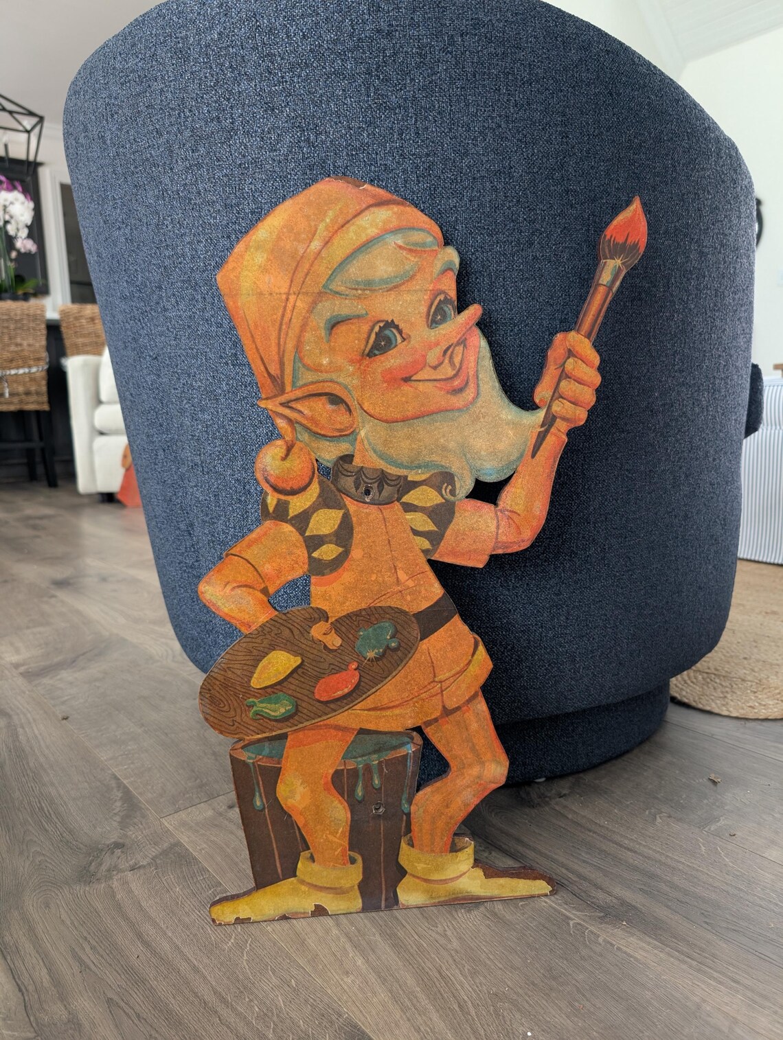 ORIGINAL Vintage 1950s Dick Ellescas Pixie Elf Lawn Display or Indoor ...