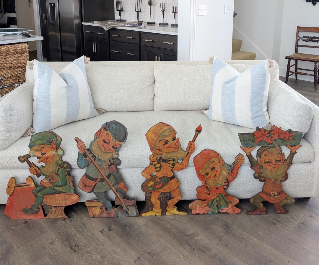 ORIGINAL Vintage 1950s Dick Ellescas Pixie Elf Lawn Display or Indoor ...