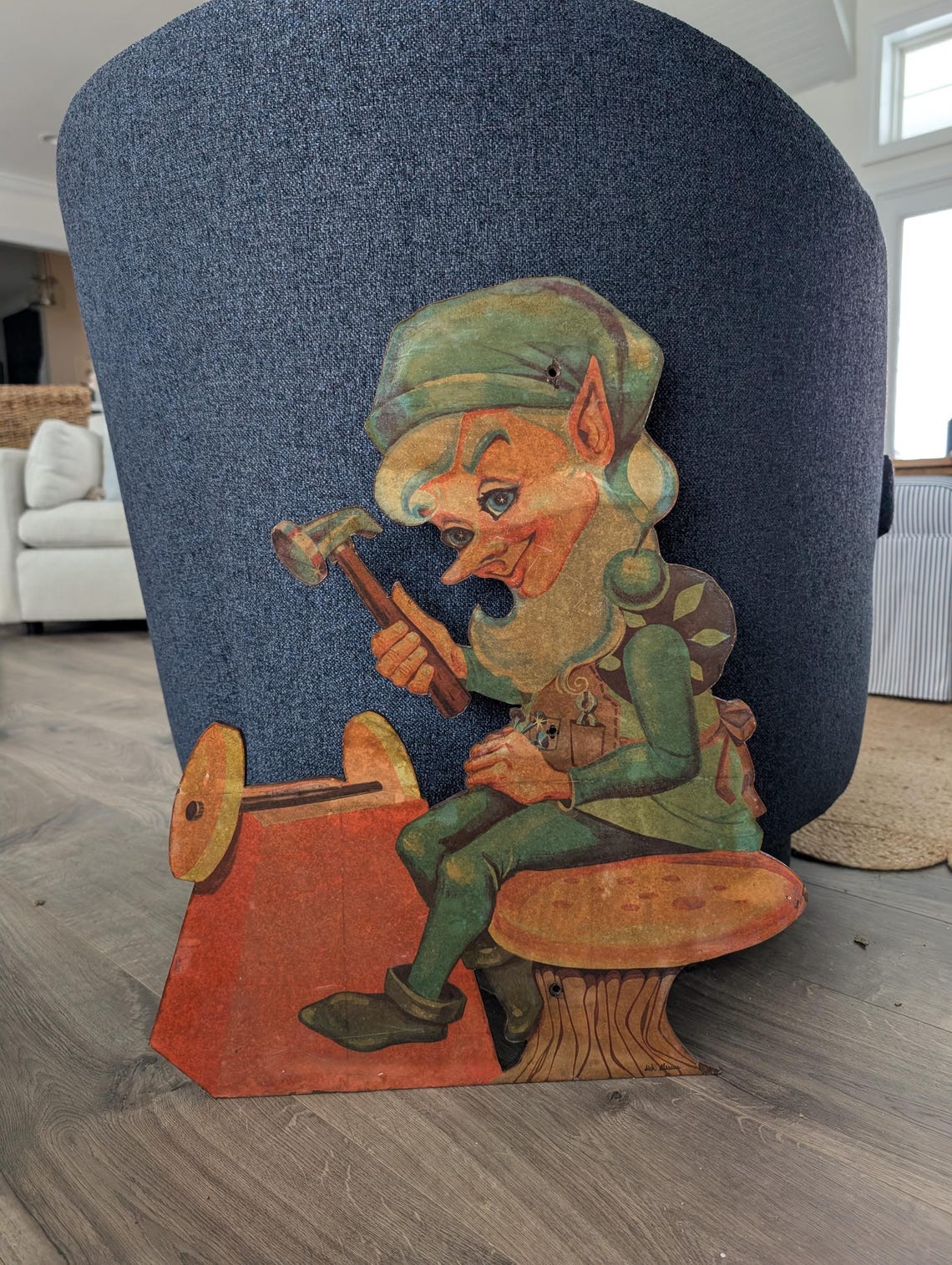 ORIGINAL Vintage 1950s Dick Ellescas Pixie Elf Lawn Display or Indoor ...