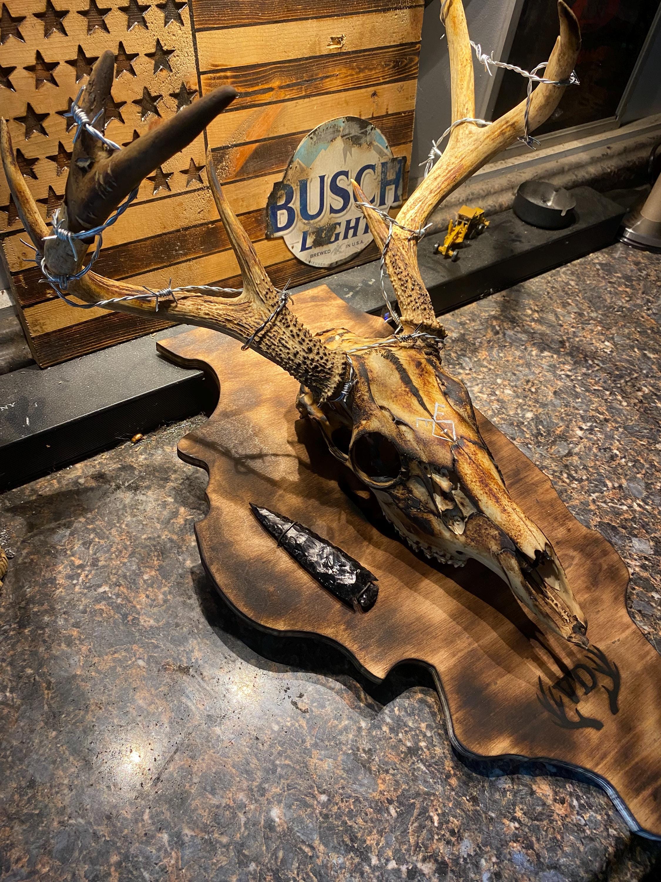 Custom Deer Head Mount With Lights - Etsy